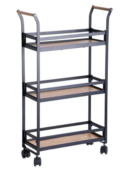 3-Tier Storage Cart with Handles - Products | FOSHAN BOYU HARDWARE CO., LTD